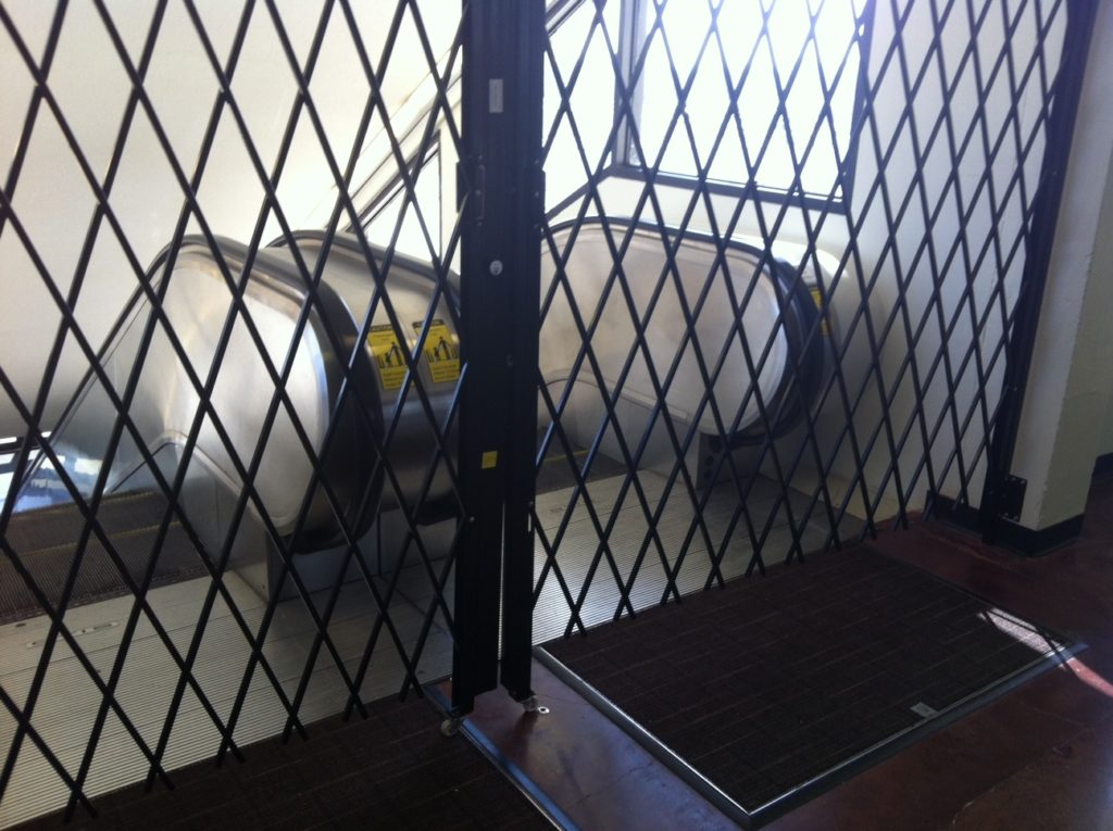 Difficult Areas to Protect: Escalators | Quantum Security Gates